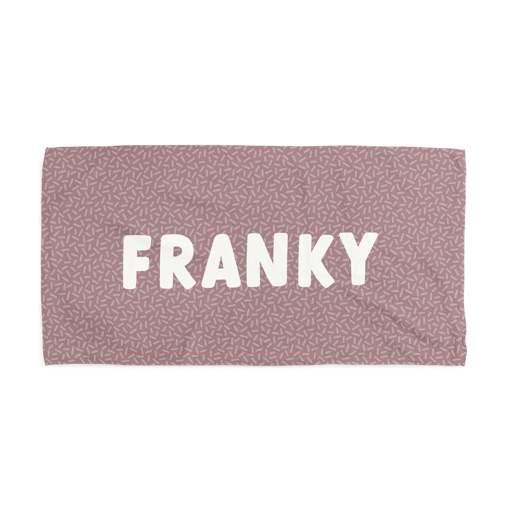 SQUIGGLE PRINT CUSTOM DOG TOWEL - Fuzzhous